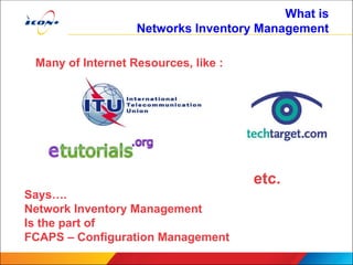 141010 network inventory management series 1 touch up for internals v | PPT