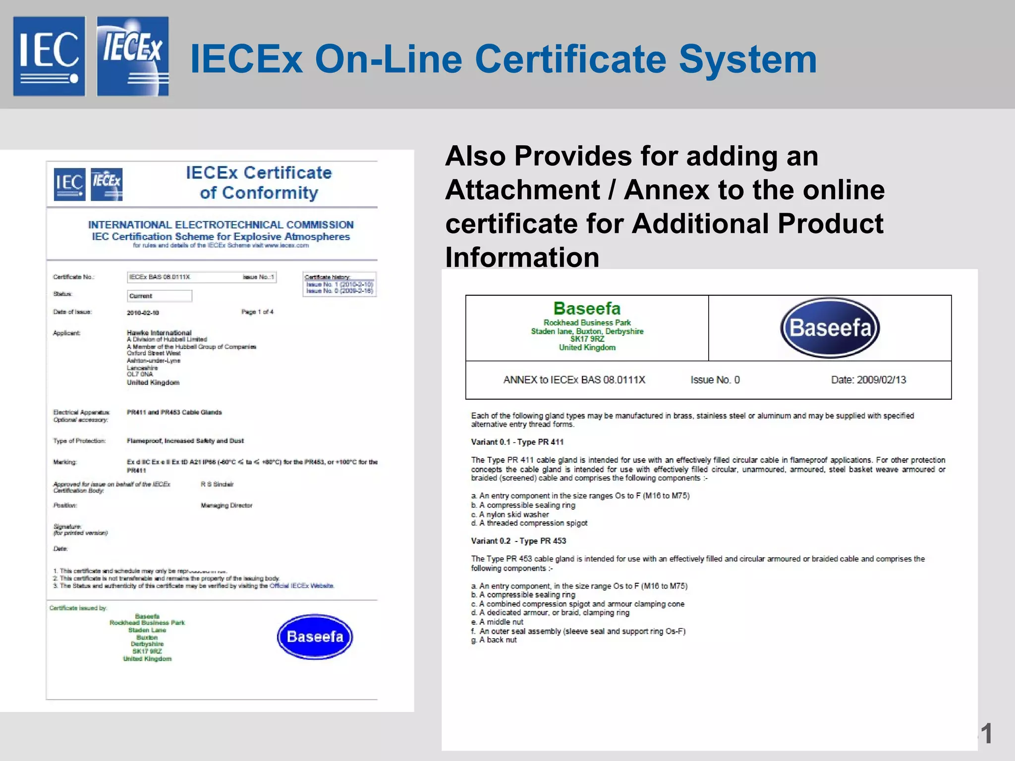 IECEx: Conformity Assessment Solution for the Ex field | PPT