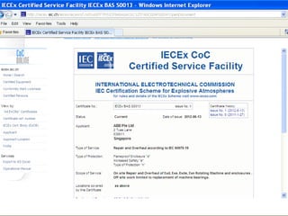IECEx: Conformity Assessment Solution for the Ex field | PPT