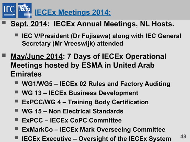 IECEx: Conformity Assessment Solution for the Ex field | PPT