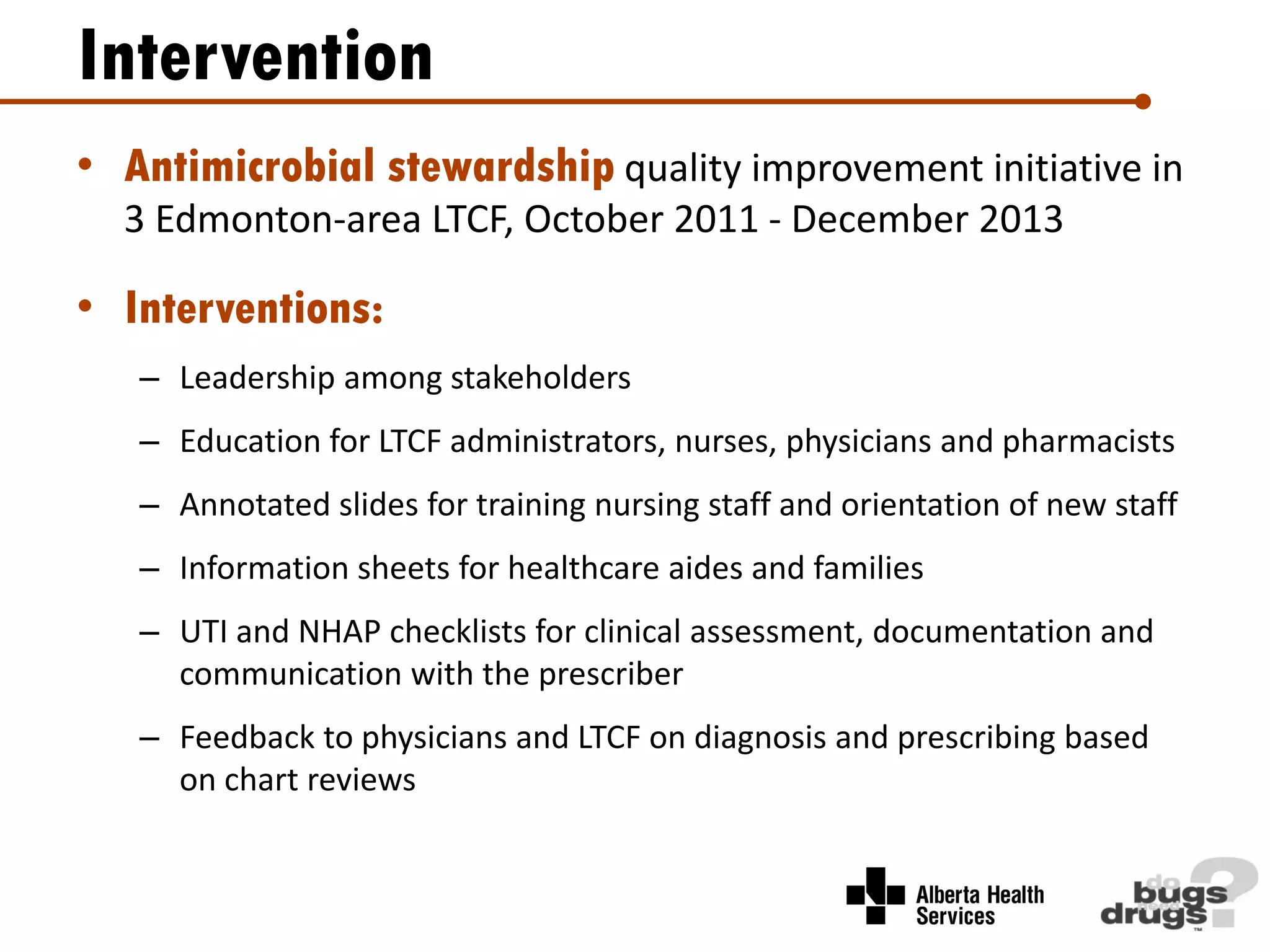 Antimicrobial Stewardship in Long Term Care Facilities LTCF) | PPT