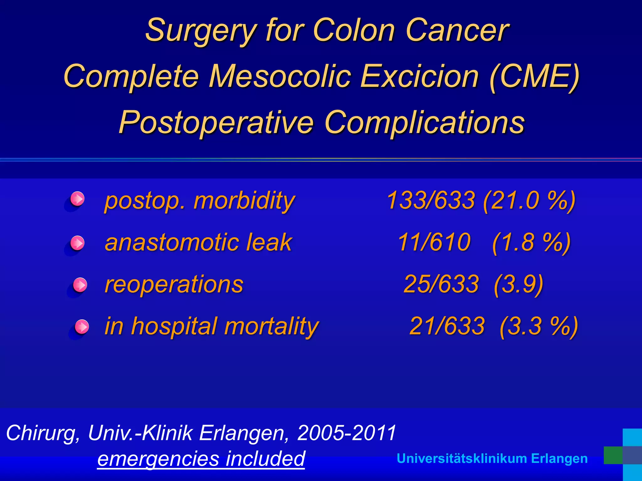 Standardized Surgery for Colonic Cancer - Complete Mesocolic Excision ...