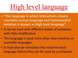 cpu_types of programming lannguage | PPTX