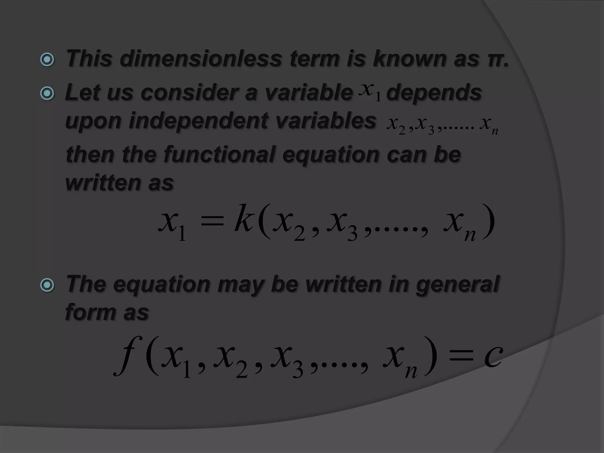 REYLEIGH’S METHOD,BUCKINGHAM π-THEOREM | PPTX