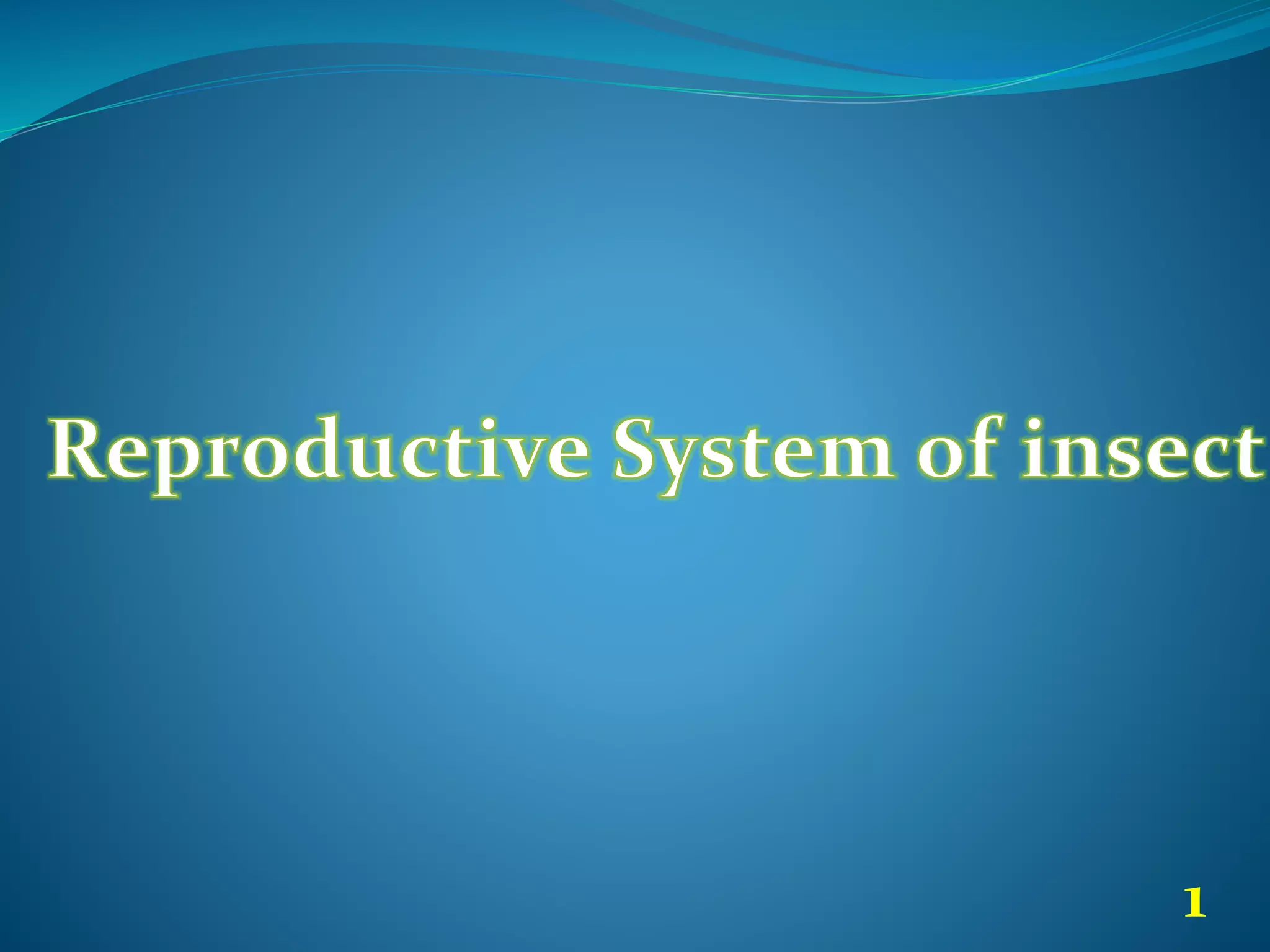 Reproductive system of insects | PPTX