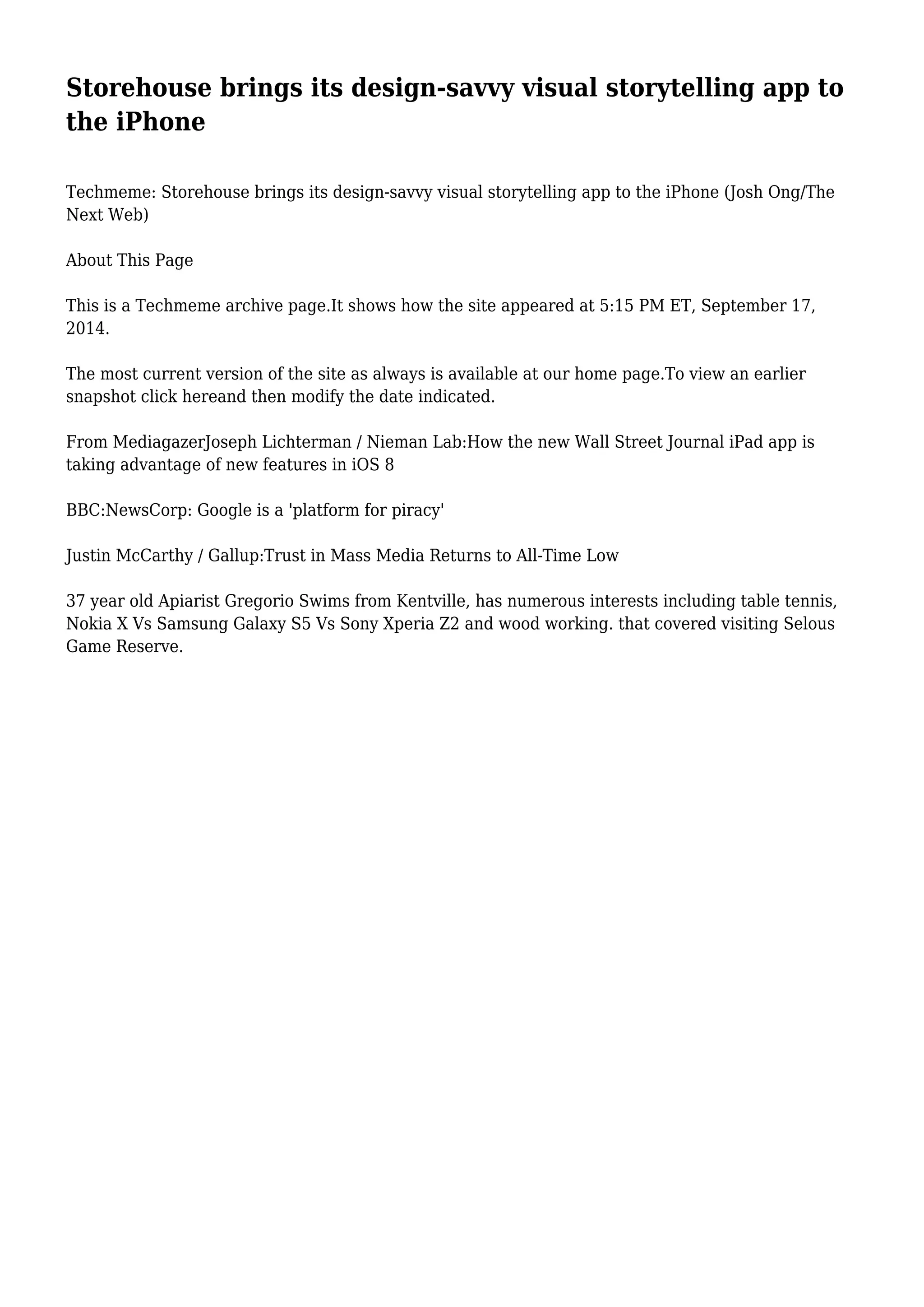 Storehouse brings its design-savvy visual storytelling app to the ...