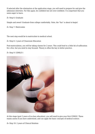 Steps to Become a Doctor | PDF | Educational Assessment | Education