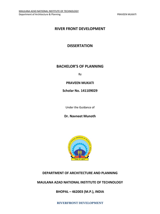 RIVER FRONT DEVELOPMENT | PDF