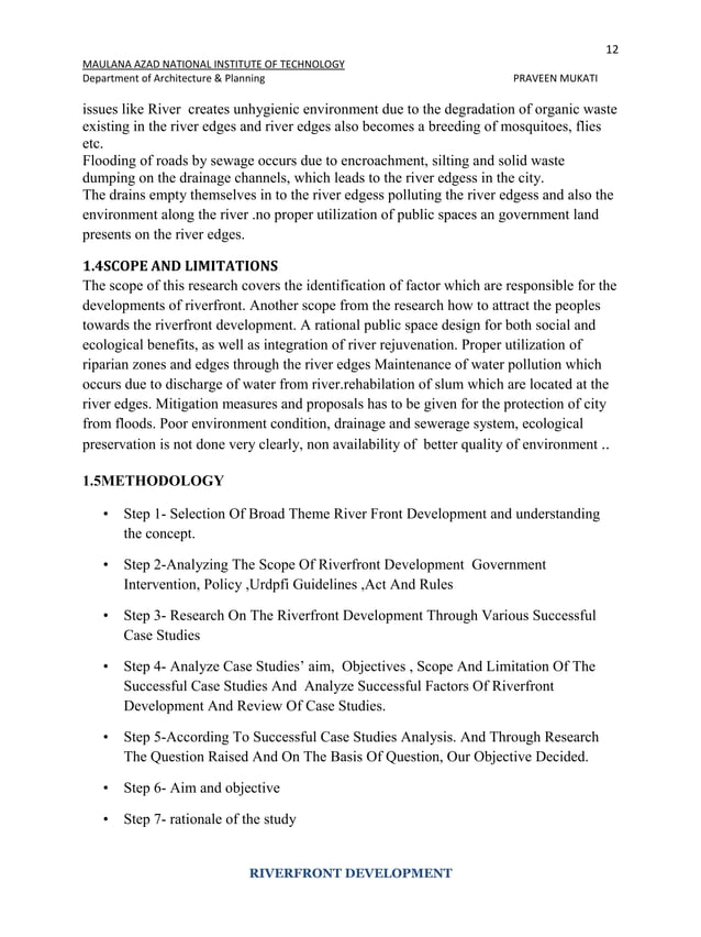 RIVER FRONT DEVELOPMENT | PDF