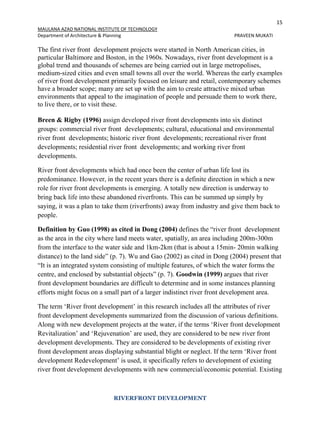 RIVER FRONT DEVELOPMENT | PDF