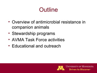 Dr. Jeff Bender - Companion Animal Antimicrobial Stewardship | PPT