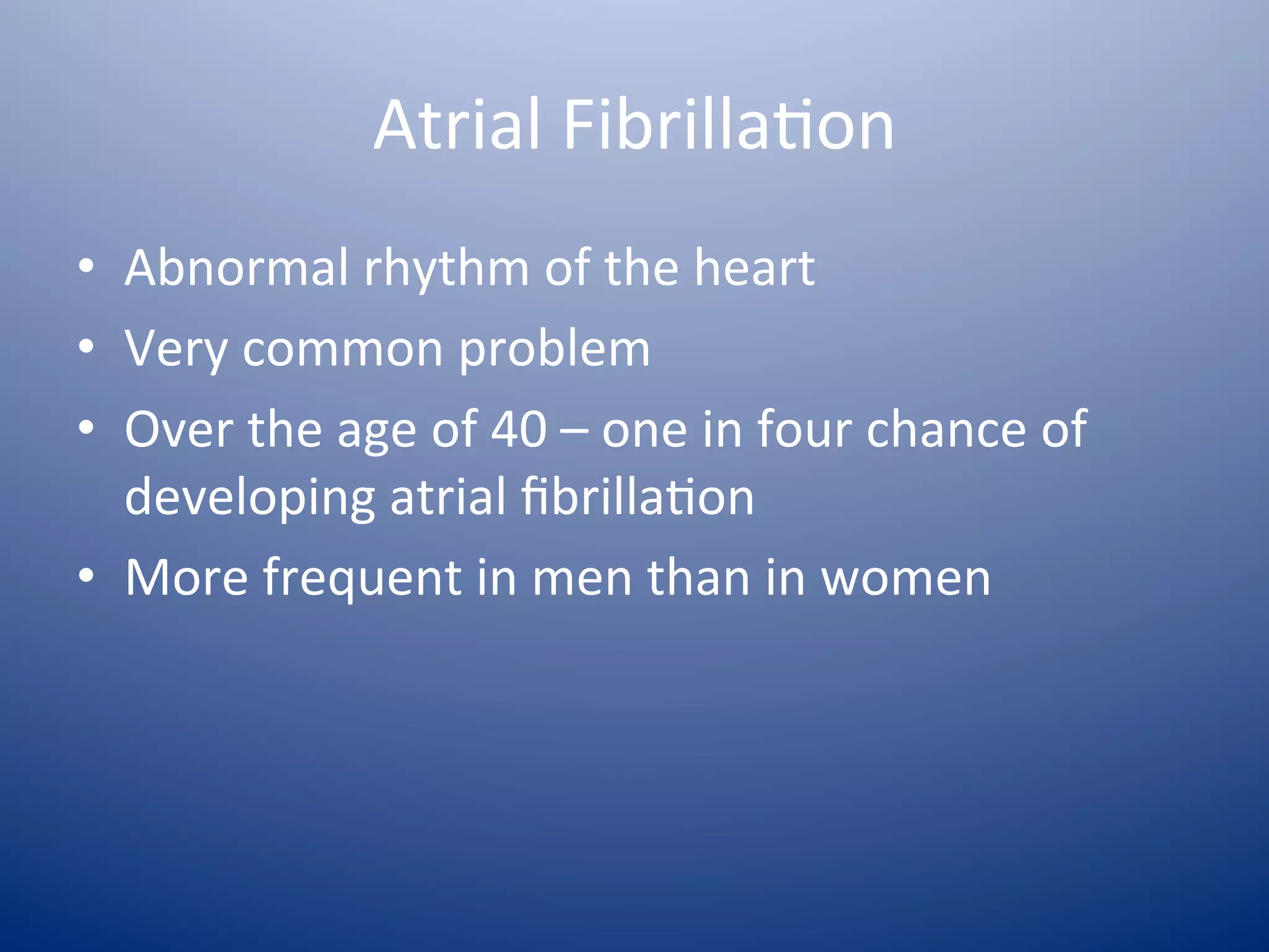 Atrial fibrillation and stroke | PDF