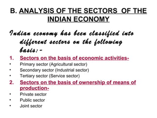anatomy of indian economy | PPT