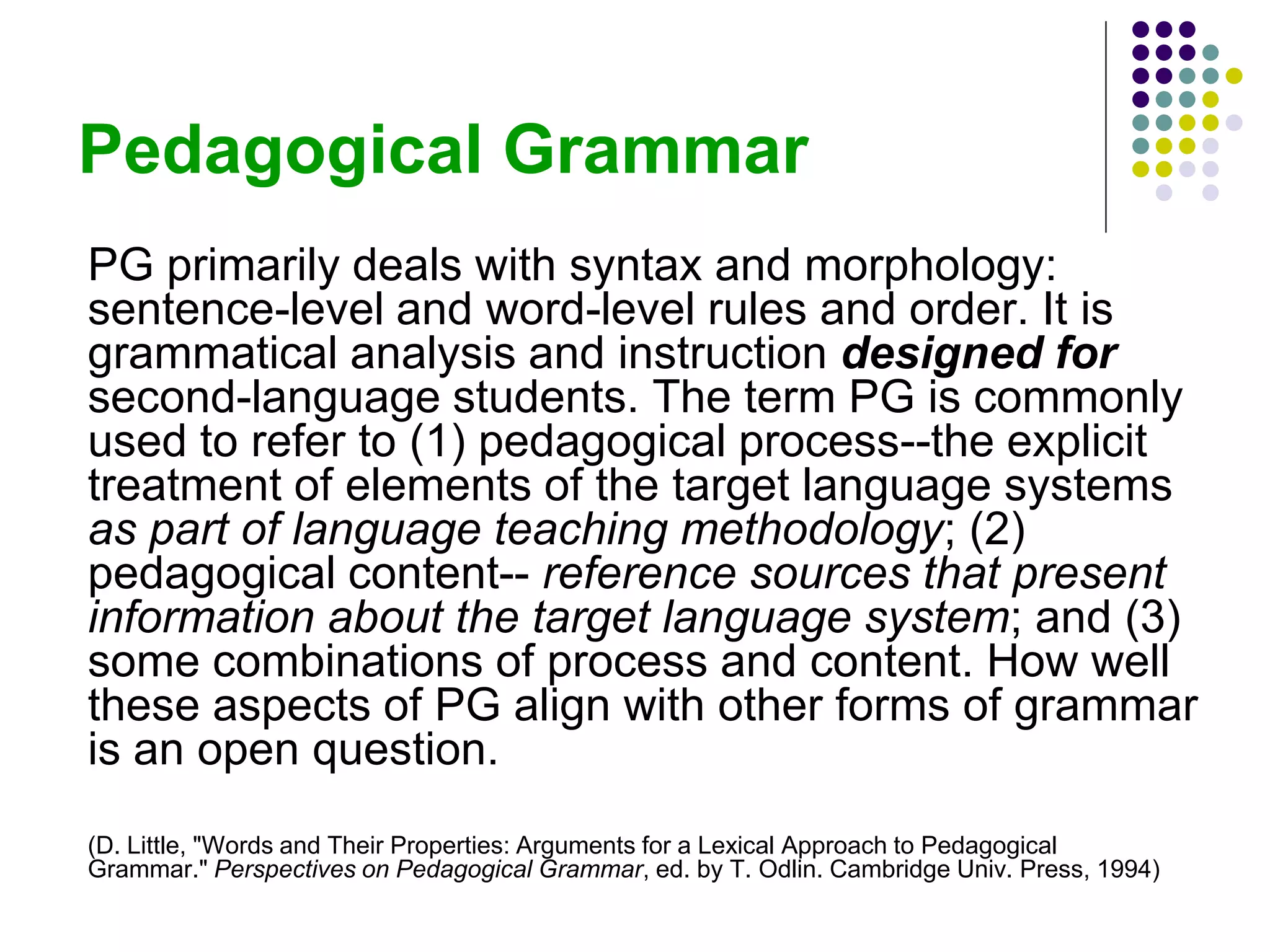 ways of teaching grammar | PDF