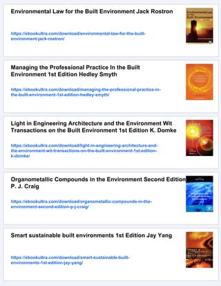 Sustainable Practices in the Built Environment 2nd Edition Craig ...