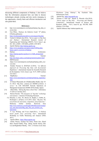 Elementary Concepts of Big Data and Hadoop | PDF