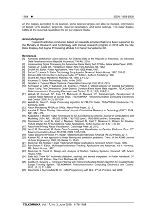 Design of radar display of Indonesian airspace monitoring application | PDF