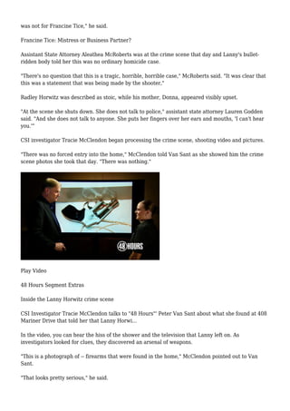 The murder of Lanny Horwitz | PDF