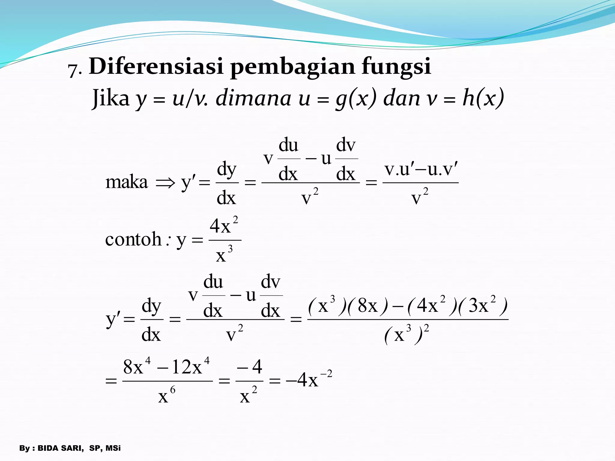 141_20220523052455_Matek PPT8_Diferensial Fungsi Sederhana.ppt