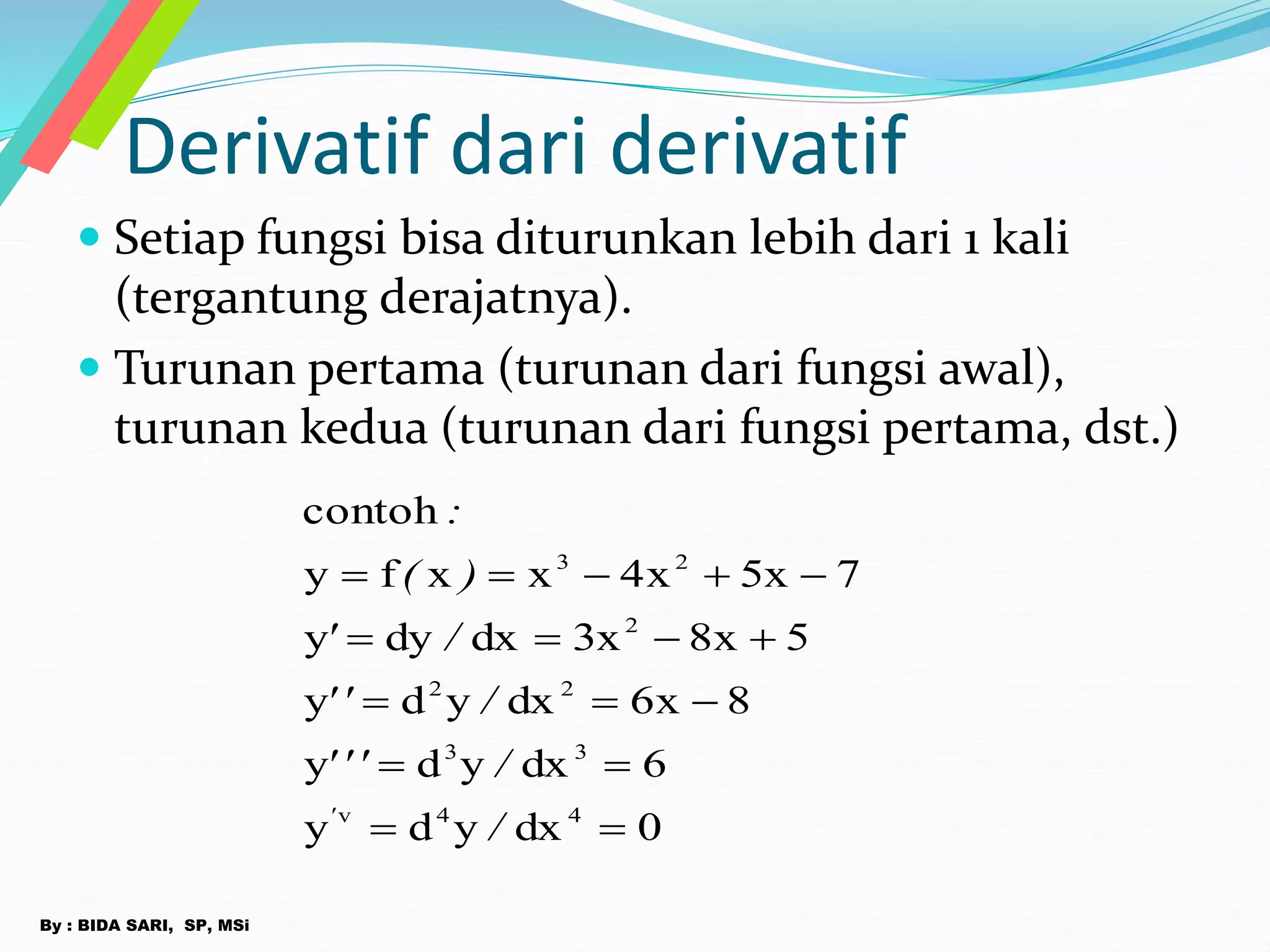 141_20220523052455_Matek PPT8_Diferensial Fungsi Sederhana.ppt