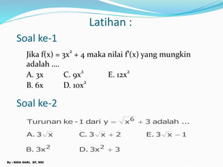 141_20220523052455_Matek PPT8_Diferensial Fungsi Sederhana.ppt