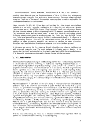 ITA: The Improved Throttled Algorithm of Load Balancing on Cloud ...