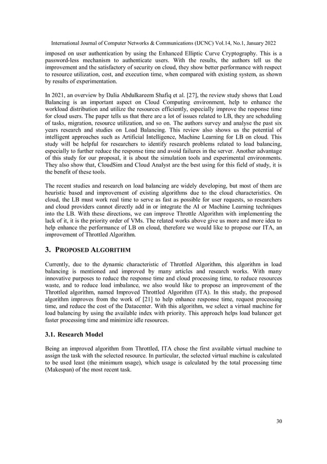 ITA: The Improved Throttled Algorithm of Load Balancing on Cloud ...