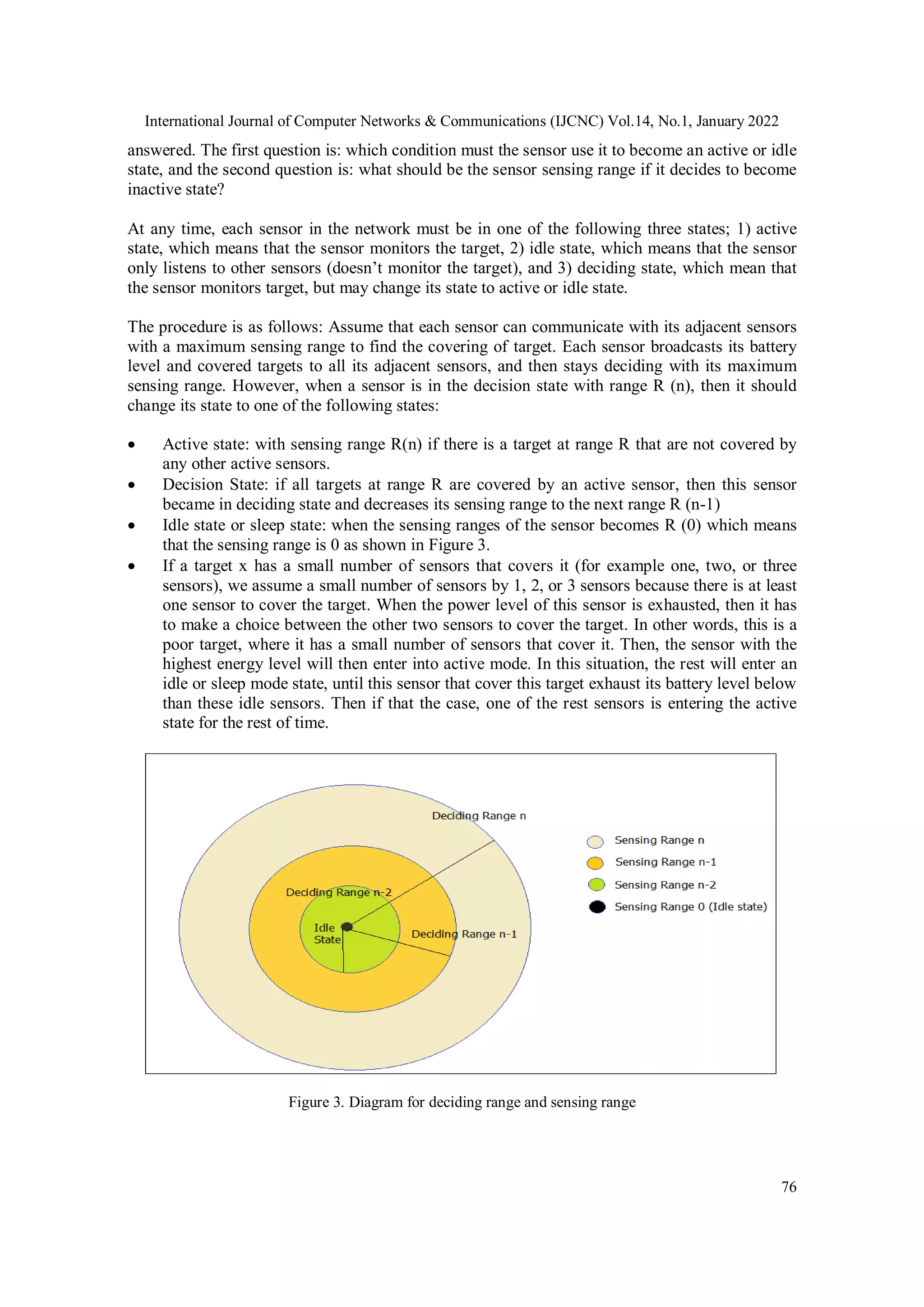 ADAPTIVE SENSOR SENSING RANGE TO MAXIMISE LIFETIME OF WIRELESS SENSOR NETWORK | PDF