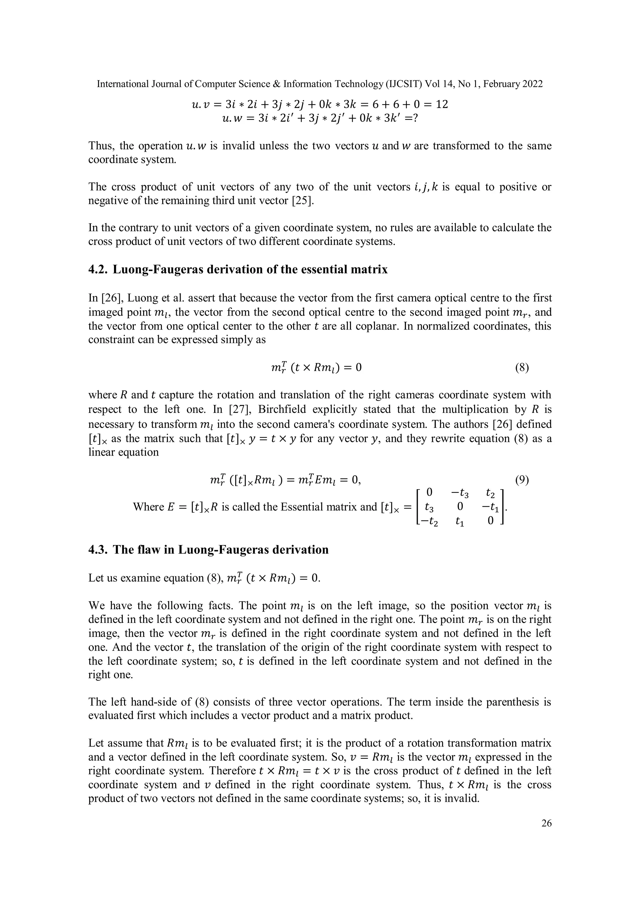 Shortcomings and Flaws in the Mathematical Derivation of the ...