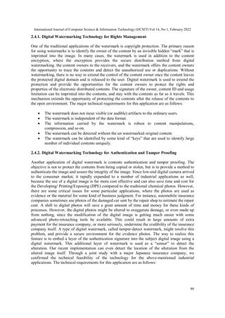 ENCRYPTION BASED WATERMARKING TECHNIQUE FOR SECURITY OF MEDICAL IMAGE | PDF