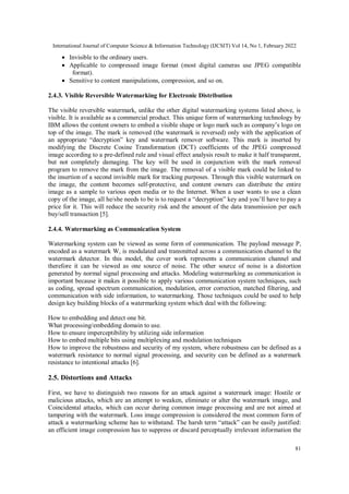 ENCRYPTION BASED WATERMARKING TECHNIQUE FOR SECURITY OF MEDICAL IMAGE | PDF