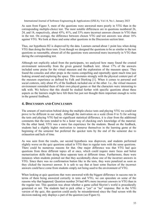 ADVENTURE AND QUIZ LEARNING GAME BASED ON A VIRTUAL TOUR OF A VIDEO ...