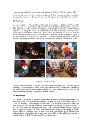 ADVENTURE AND QUIZ LEARNING GAME BASED ON A VIRTUAL TOUR OF A VIDEO ...