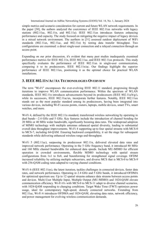 Wireless Evolution: IEEE 802.11N, 802.11AC, and 802.11AX Performance Comparison | PDF
