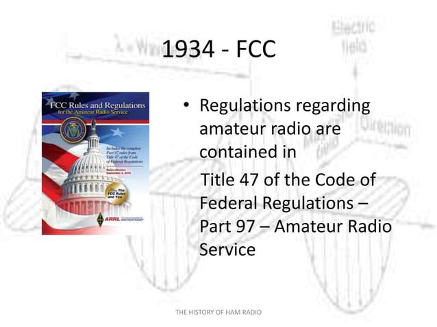 Histor y of HAM Radio presentation slide | PPT