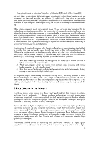 Digital Inclusion and Systemic Barriers: The Role of Technology in ...