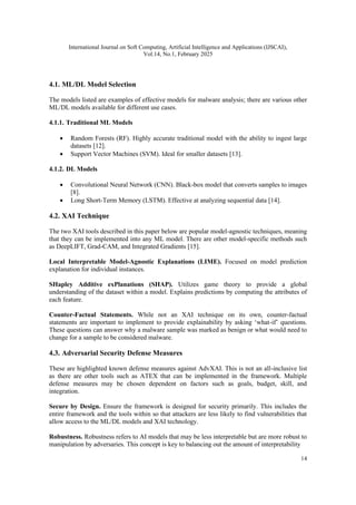 ADVXAI IN MALWARE ANALYSIS FRAMEWORK: BALANCING EXPLAINABILITY WITH ...