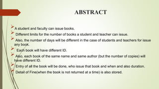 Library management System | PPTX