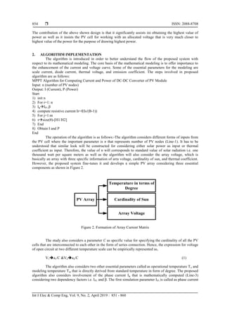 A cost effective computational design of maximum power point tracking ...