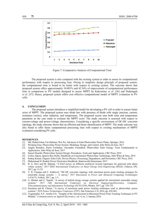 A cost effective computational design of maximum power point tracking ...