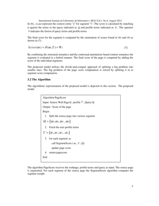Multidimensional Web Page Evaluation Model Using Segmentation and Annotations | PDF