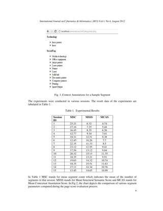 Multidimensional Web Page Evaluation Model Using Segmentation and Annotations | PDF