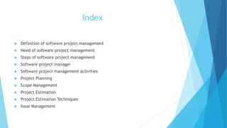 software project management | PPT