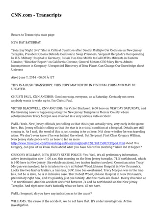 CNN.com - Transcripts | PDF | Injuries | Diseases and Conditions
