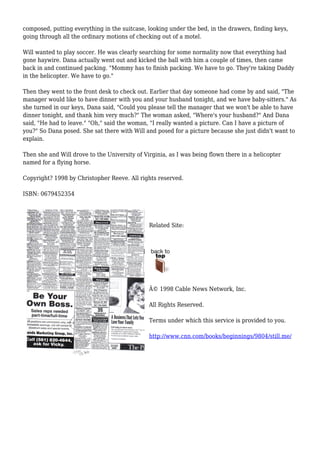 CNN - Books: "Still Me" by Christopher Reeve | PDF | Sailing | Sports