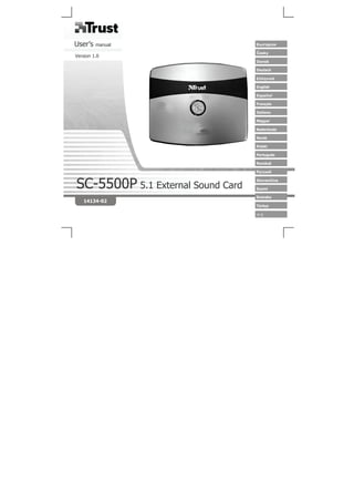 14134 Trust 5.1 external surround sound card sc-5500p | PDF