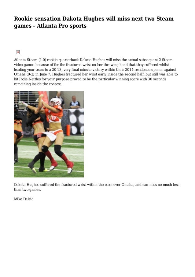 Rookie sensation Dakota Hughes will miss next two Steam games - Atlanta ...