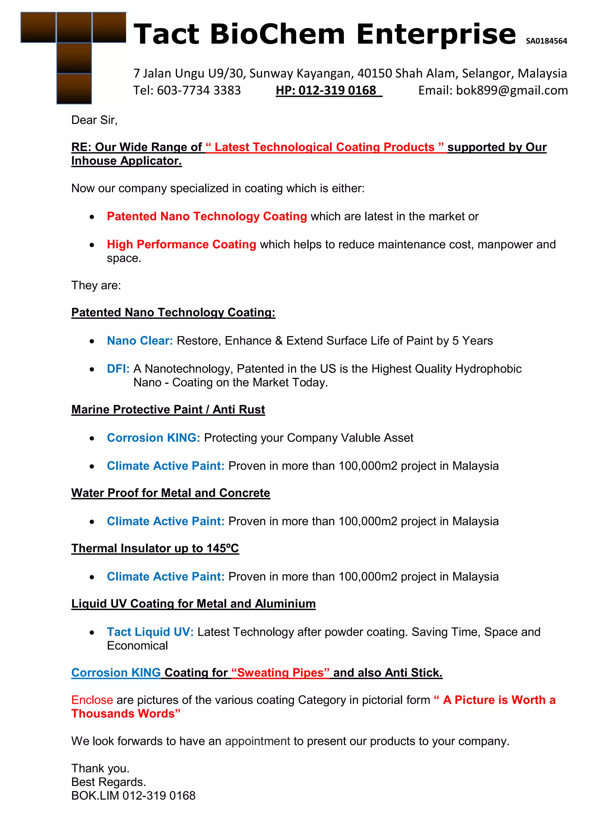 001 Tact Range of Products. | PDF