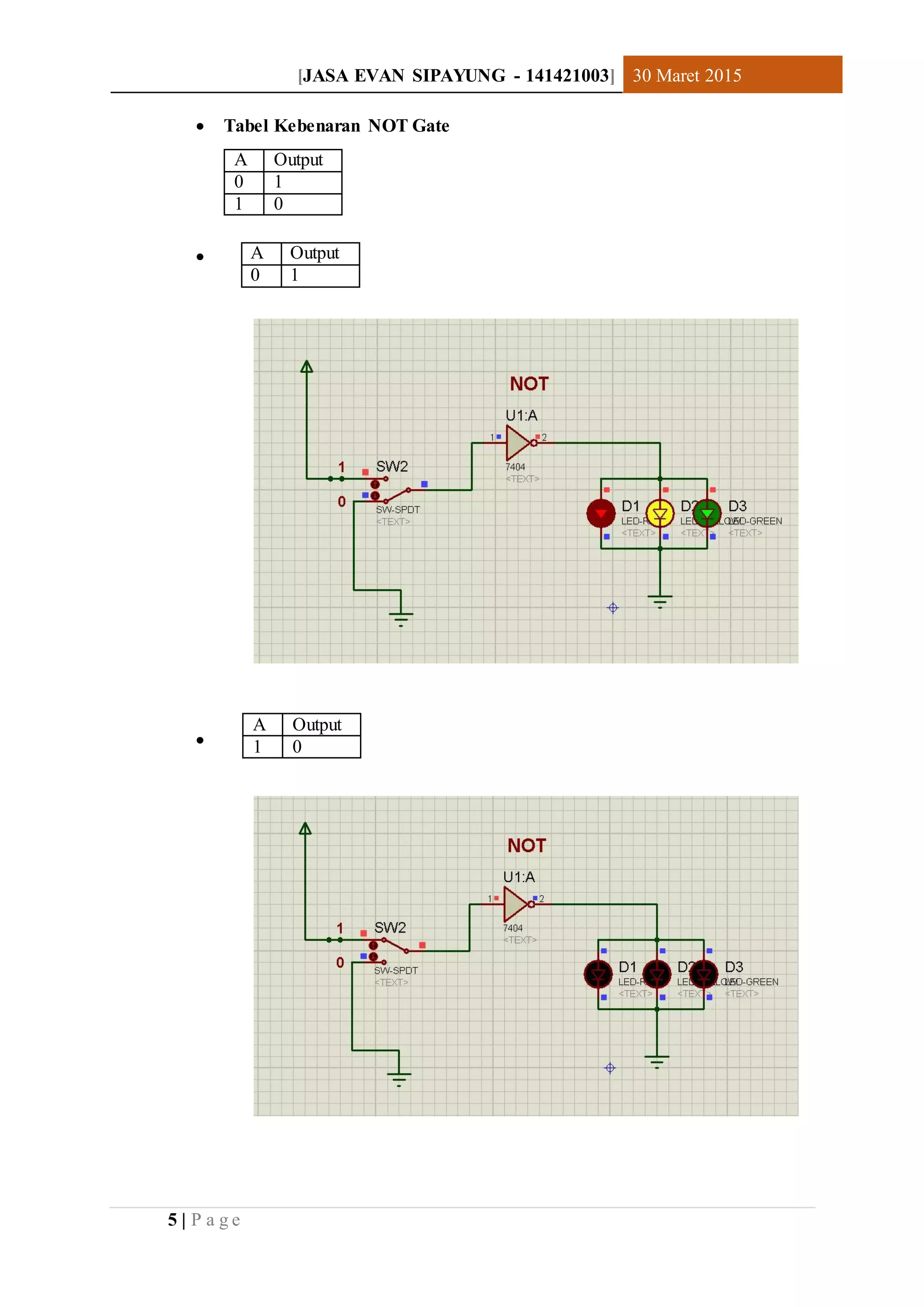 Siste Digital Logika Gate | PDF