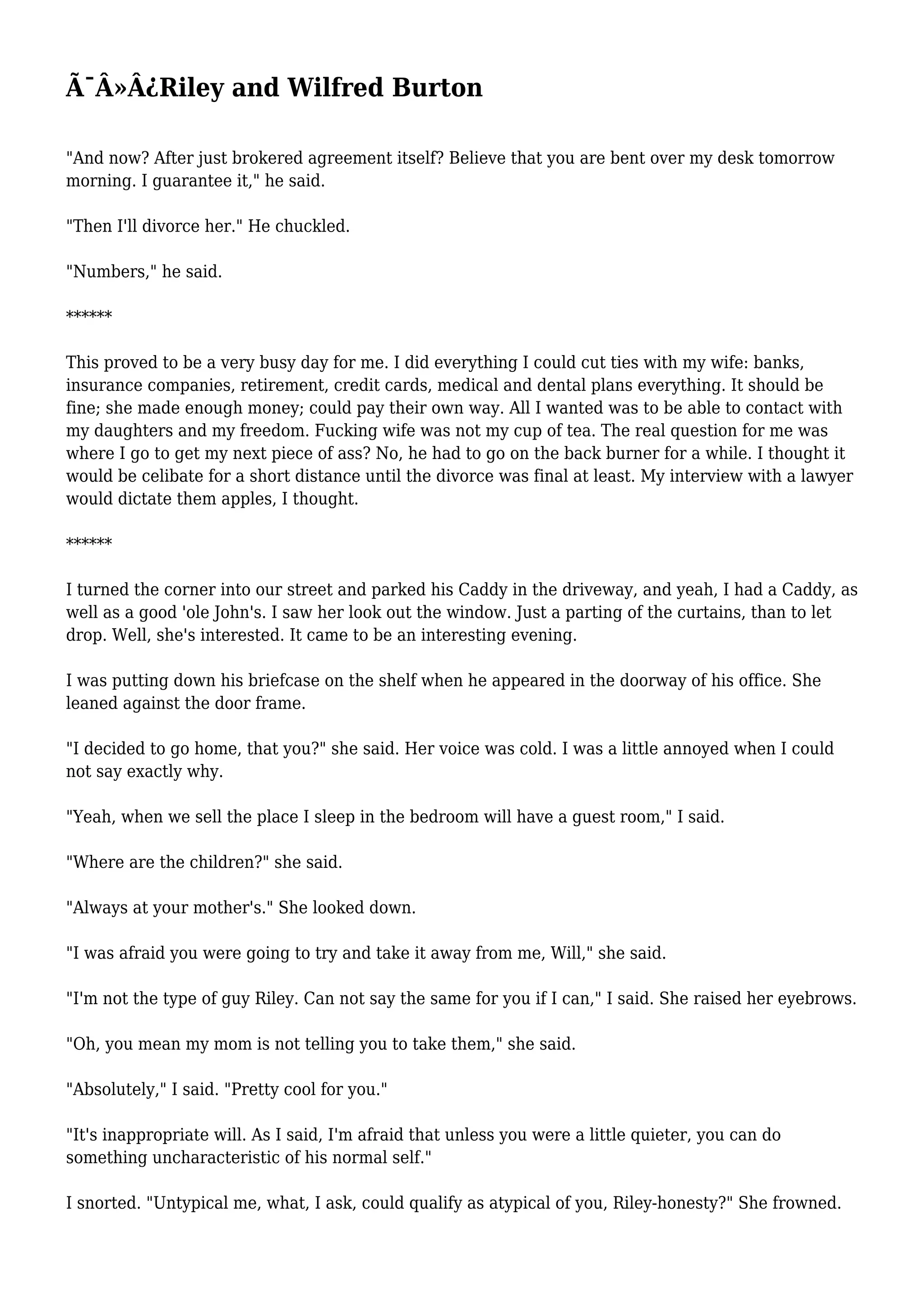 Riley and Wilfred Burton | PDF